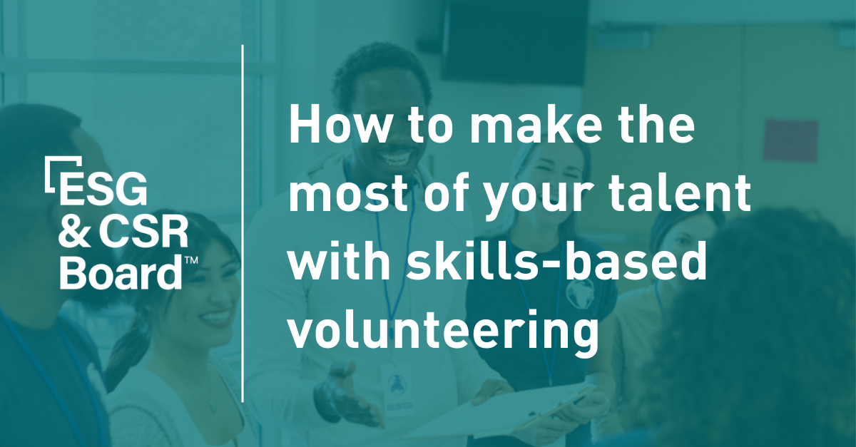 How to make the most of your talent with skills-based volunteering ...
