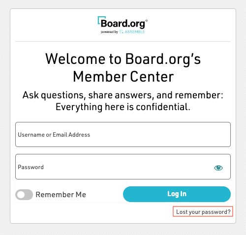 Board.org Member Help | Board.org